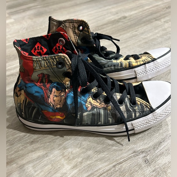 Converse | Shoes | Limited Edition Dc Superman Hightop Converse | Poshmark